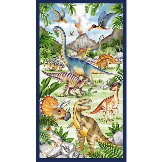 Michael Miller | Dinosaurs, Dinosaurs | Dinosaur Panel