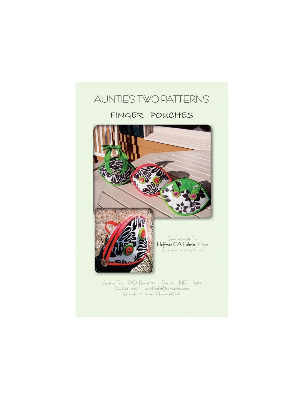 Aunties Two Patterns Finger Pouches Pattern