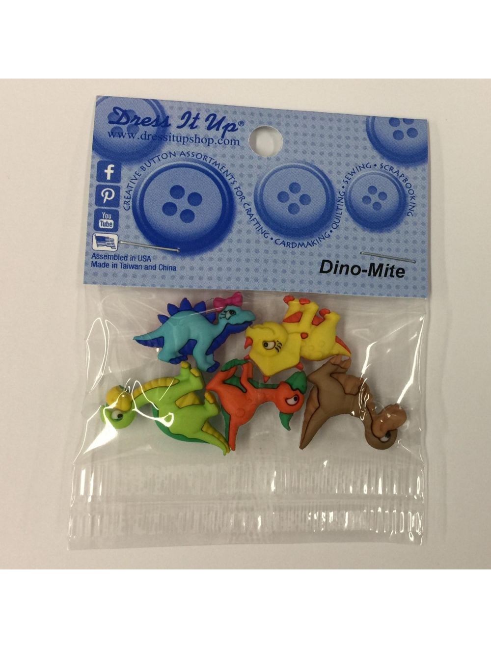 Dino-Mite Dinosaur Shank Buttons
